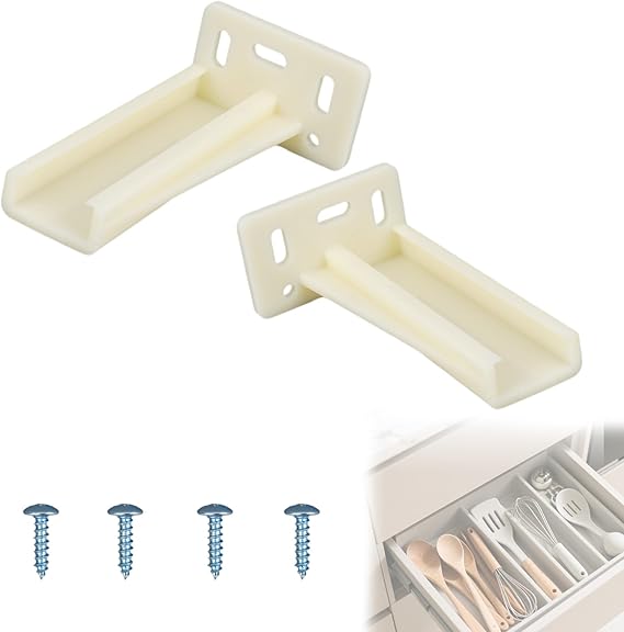 1 Pair KT HR9000RL Rear Drawer Track Socket, Plastic Drawer Track Back ...