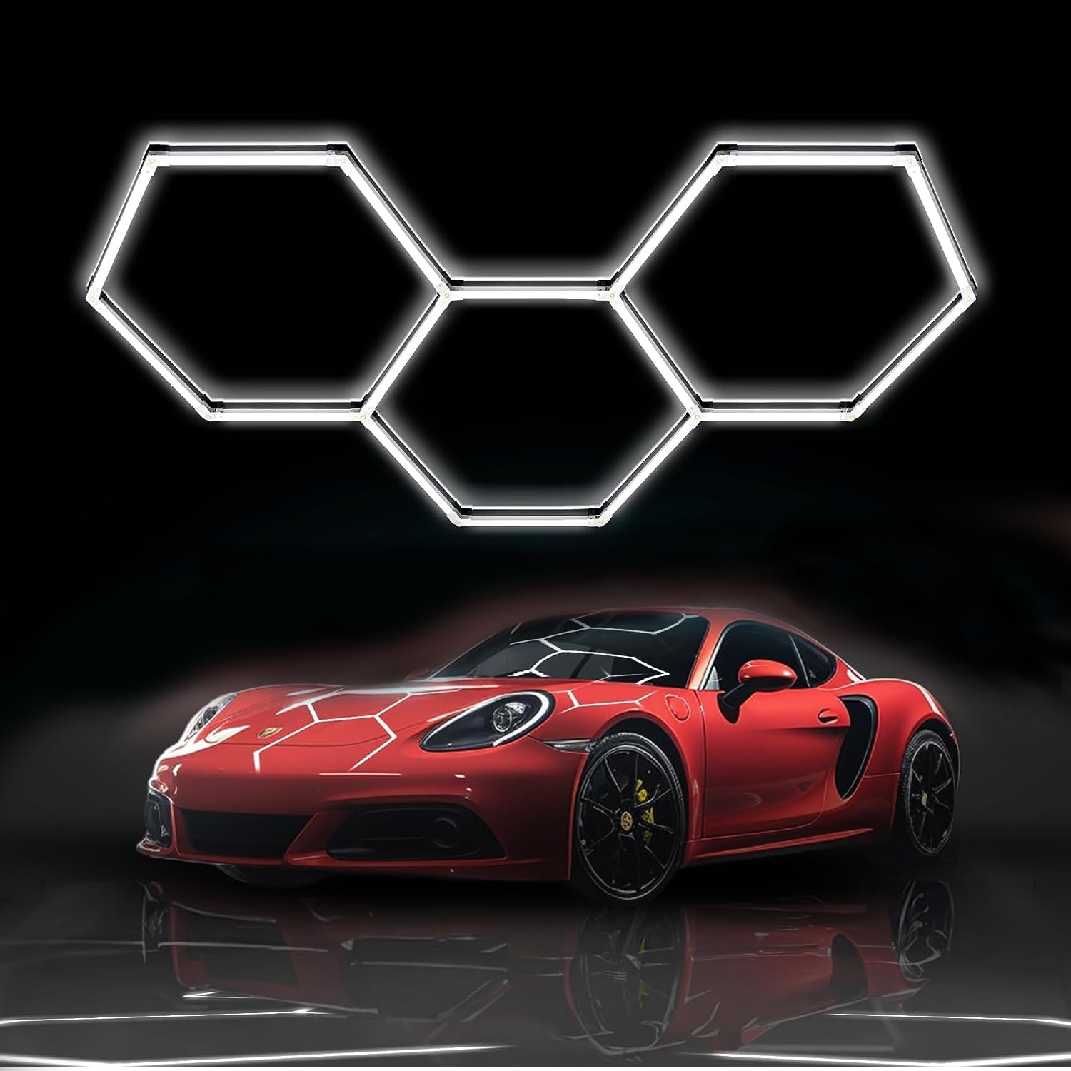 Amazon.com: Luz LED hexagonal para garaje, paquete de 16 luces LED ...