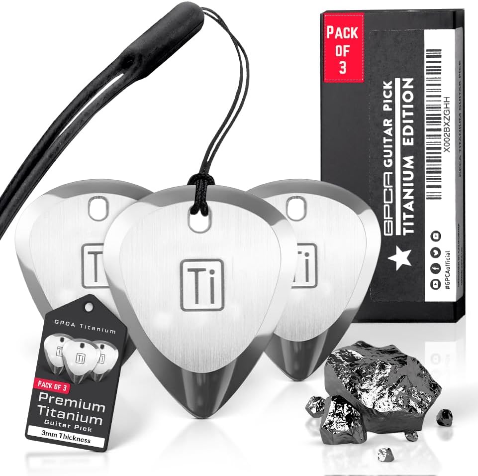 Amazon.com: Titanium Guitar Picks, Must-Have Guitar Accessories for ...