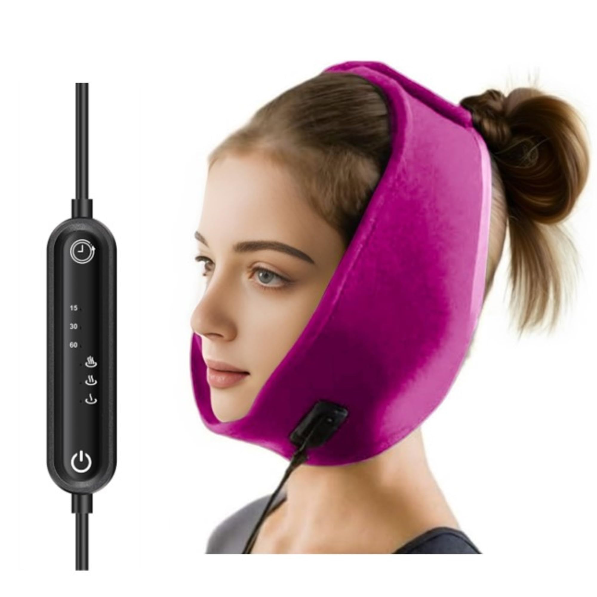 Amazon.com: Generic Face Heating Pad, TMJ Relief with USB Electric Wrap ...