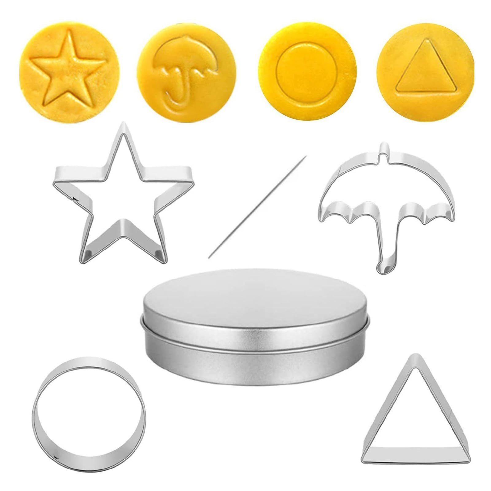 Amazon.com: Korean Sugar Candy Making Tools, Stainless Steel Cookie ...