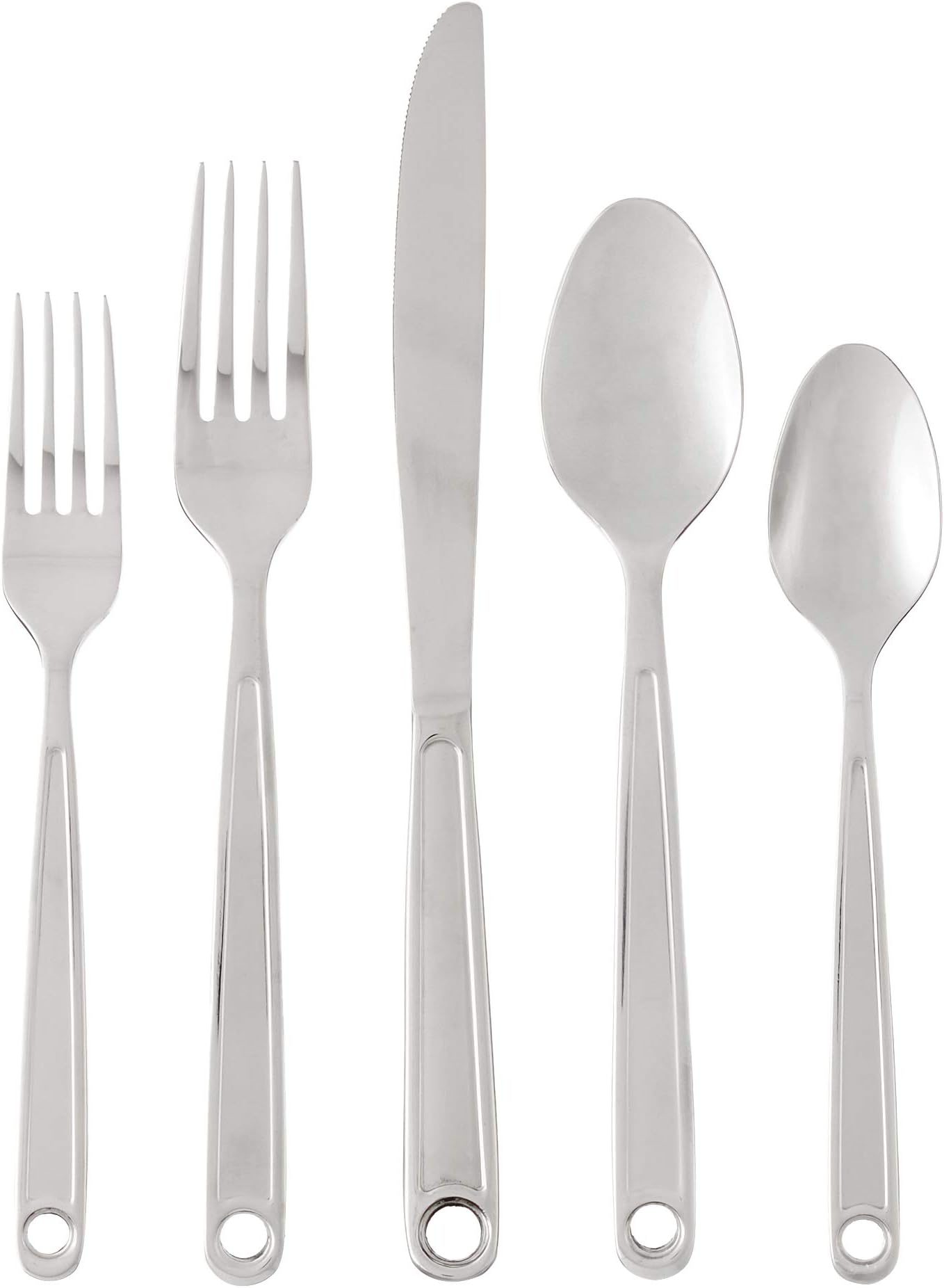 Amazon.com | Oneida, Service for 4 Hyde Park 20 Piece Everyday Flatware ...