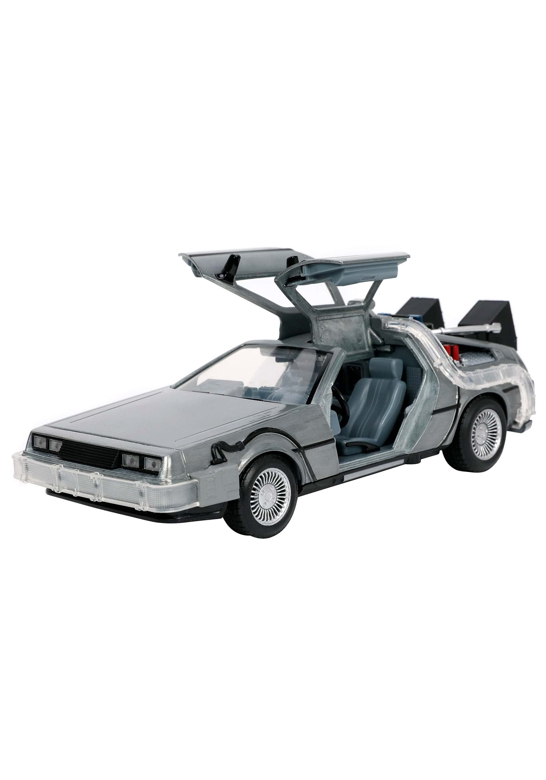 Amazon.com: Back to The Future Part I 1:24 Time Machine Die-cast Car ...