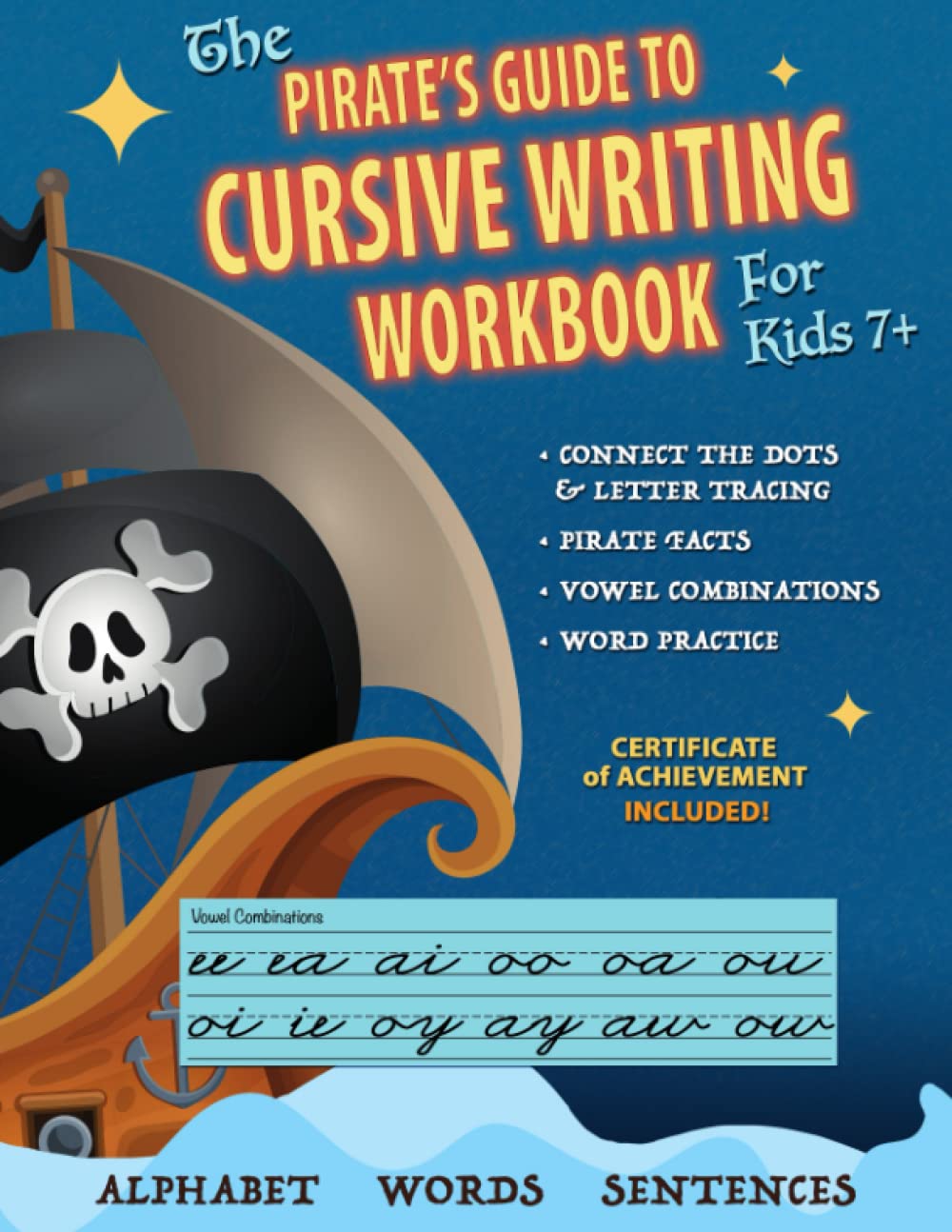 Amazon.com: The Pirate’s Guide to Cursive Writing Practice Book For ...