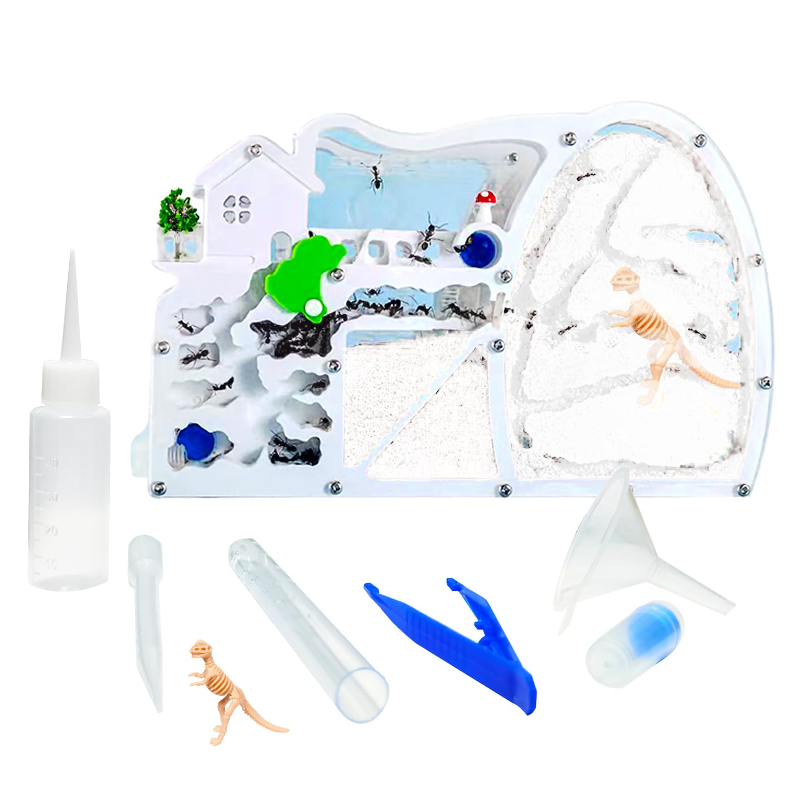 Amazon.com: EXBEPE Large Sand Ant Farm Castle,Ant Habitat with Dinosaur ...