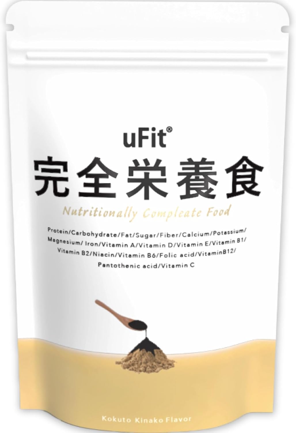 Amazon.co.jp: 【プロアスリート愛飲】uFit 完全栄養食 完全食 ドリンク 粉 黒糖きな粉味 500g 10食 日本国内製造 Wタンパク ソイプロテイン ホエイプロテイン ...