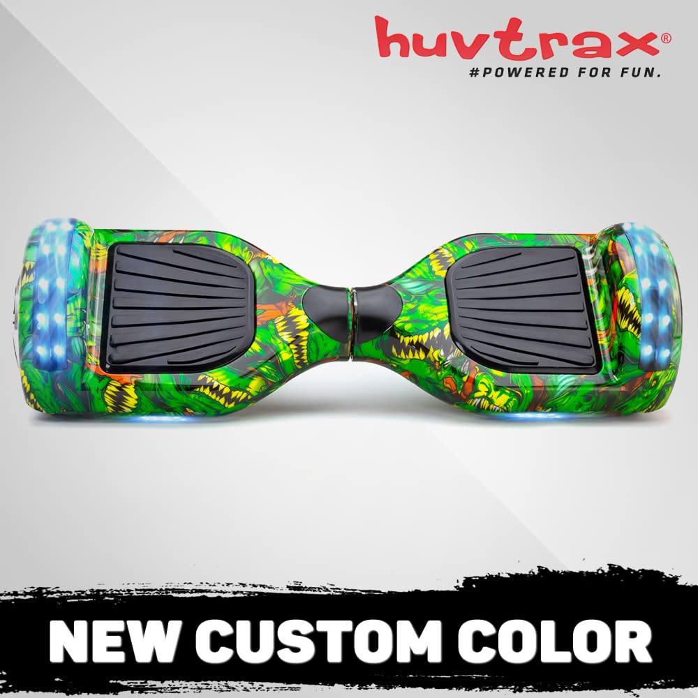 HUVTRAX Green Monster Hoverboard | 2X the Ride Time. Latest Model w ...