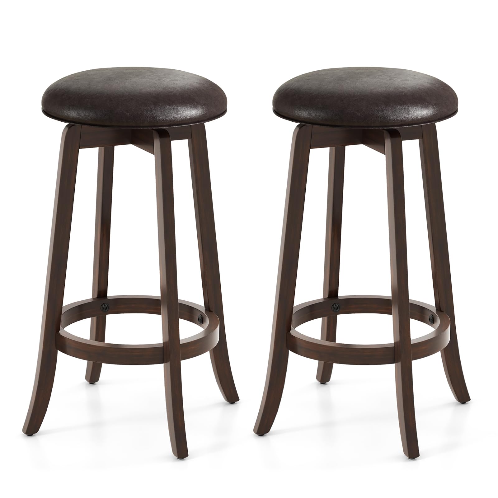 Amazon.com: Giantex Bar Stools Set of 2, 29" Bar Height Bar Stools w ...