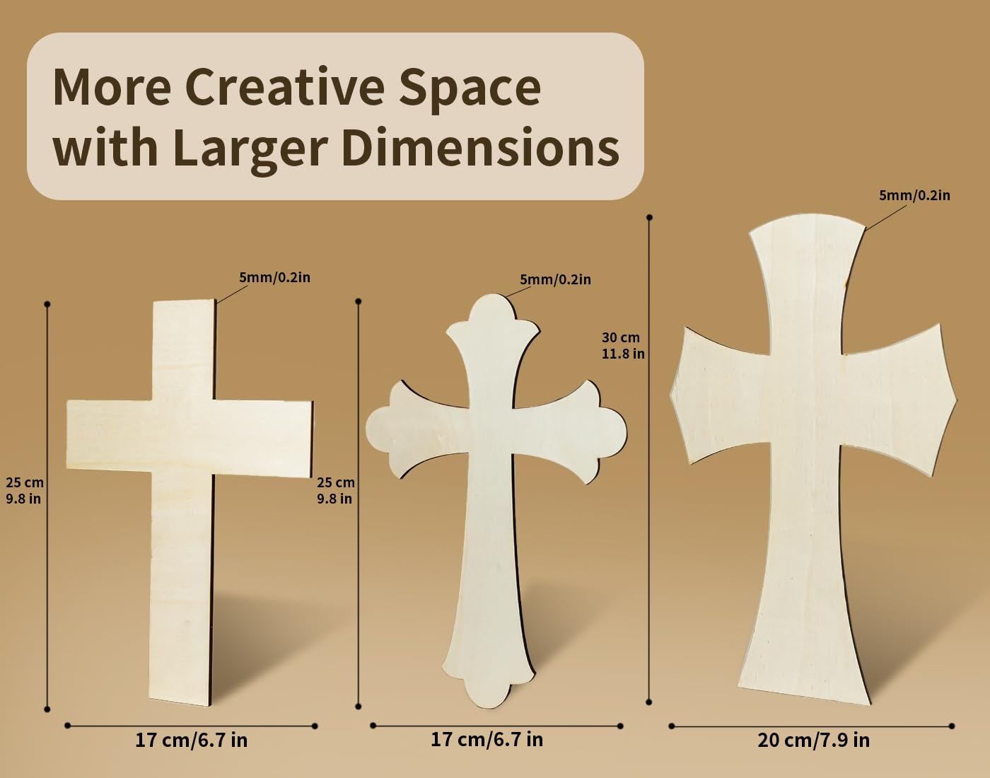 Snapklik.com : 3pcs Wooden Mosaic Base, Various Shapes Mosaic ...