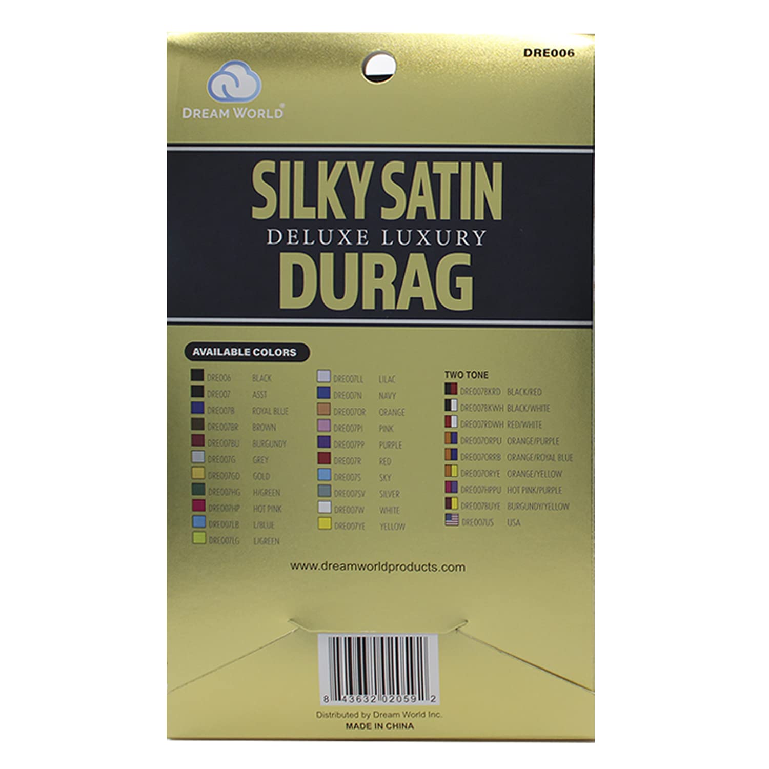 Amazon.com : Dream Deluxe Du-Rag Smooth & Thick Black : Beauty ...