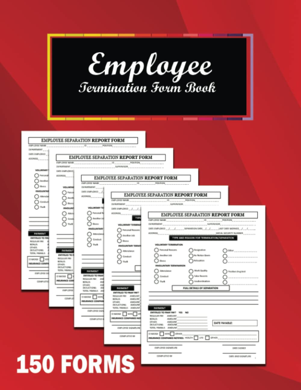Buy Employee Termination Form Book: 150 Forms To Track Separation ...