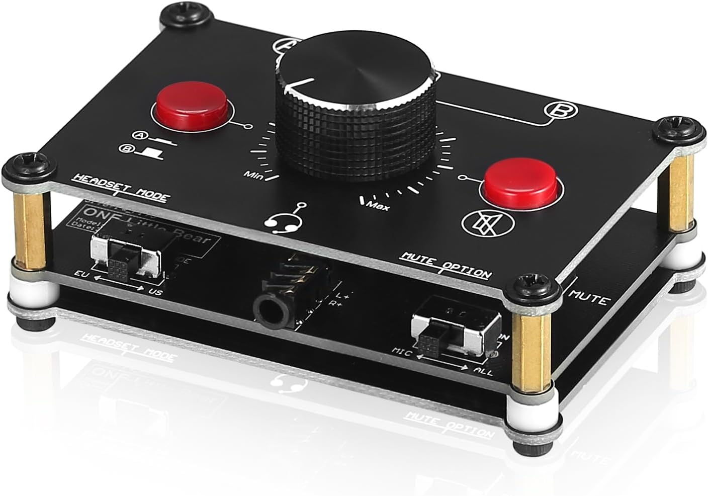 Amazon.com: Nobsound MC1024 2-Way Microphone Headset/Speaker MIC Audio ...