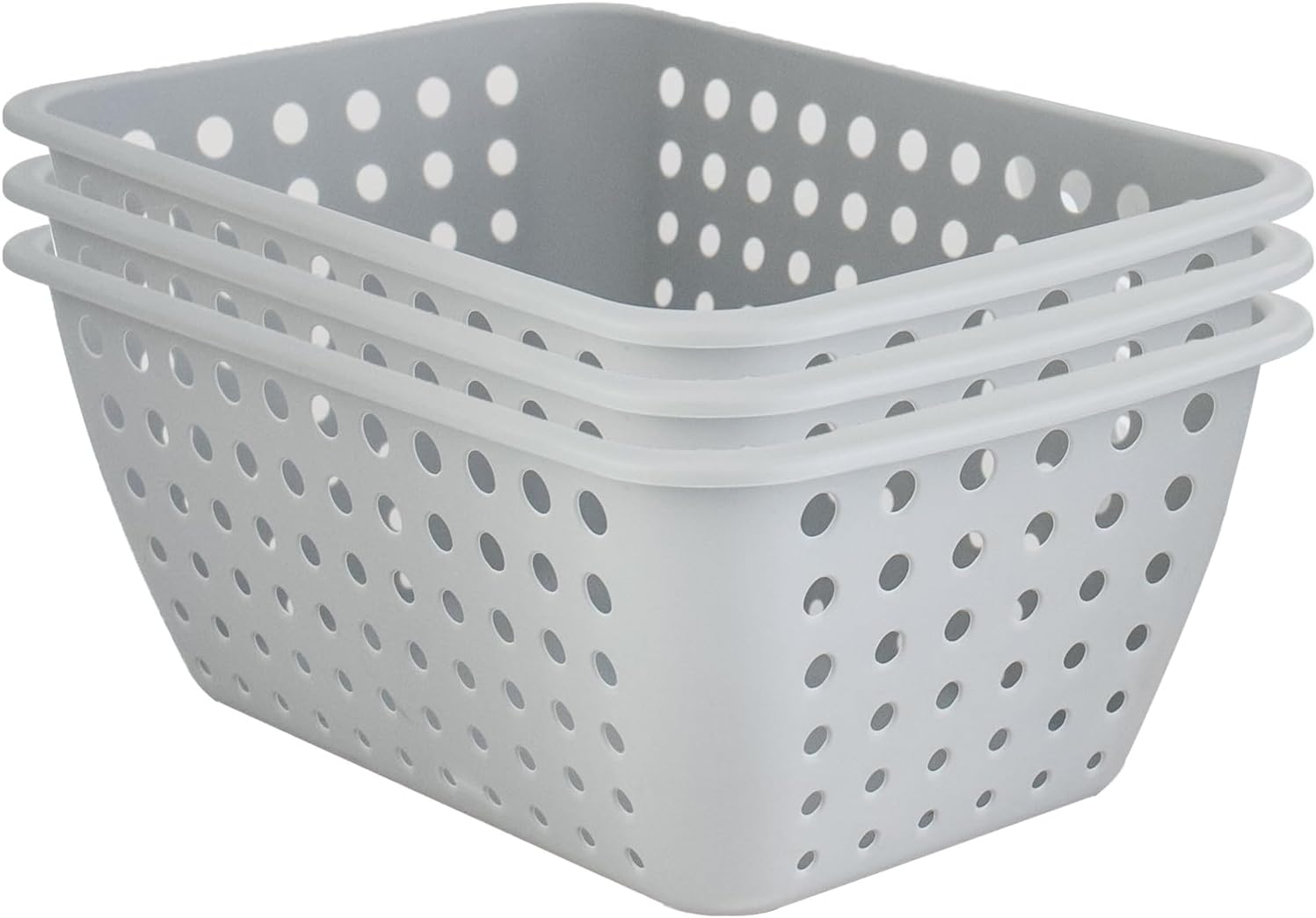 Amazon.com: Large Storage and Organizer Baskets, Set of 3 Containers ...