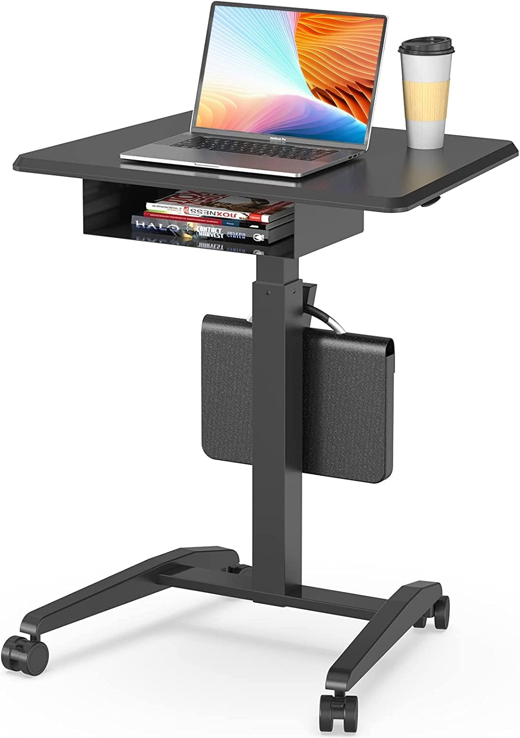 Amazon.com: Kantek Mobile Sit Stand Laptop Cart, Adjustable Height (29 ...