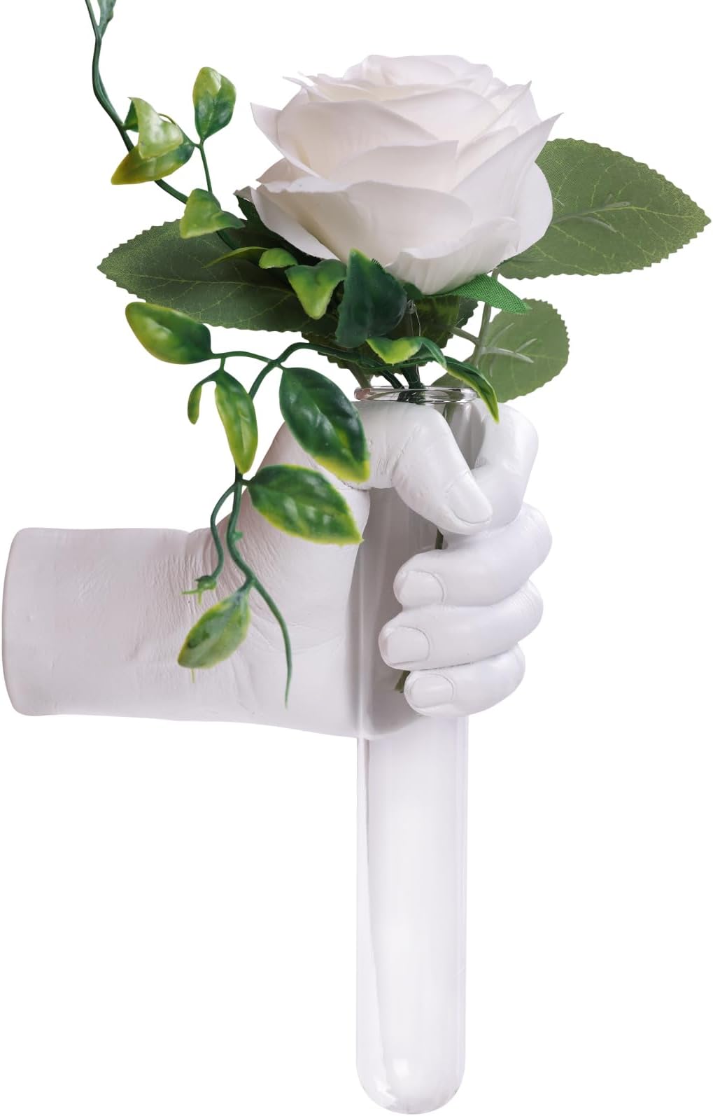 Amazon.com: Gold Hand Vase, Wall Mounted Decor - Hanging Statue for ...