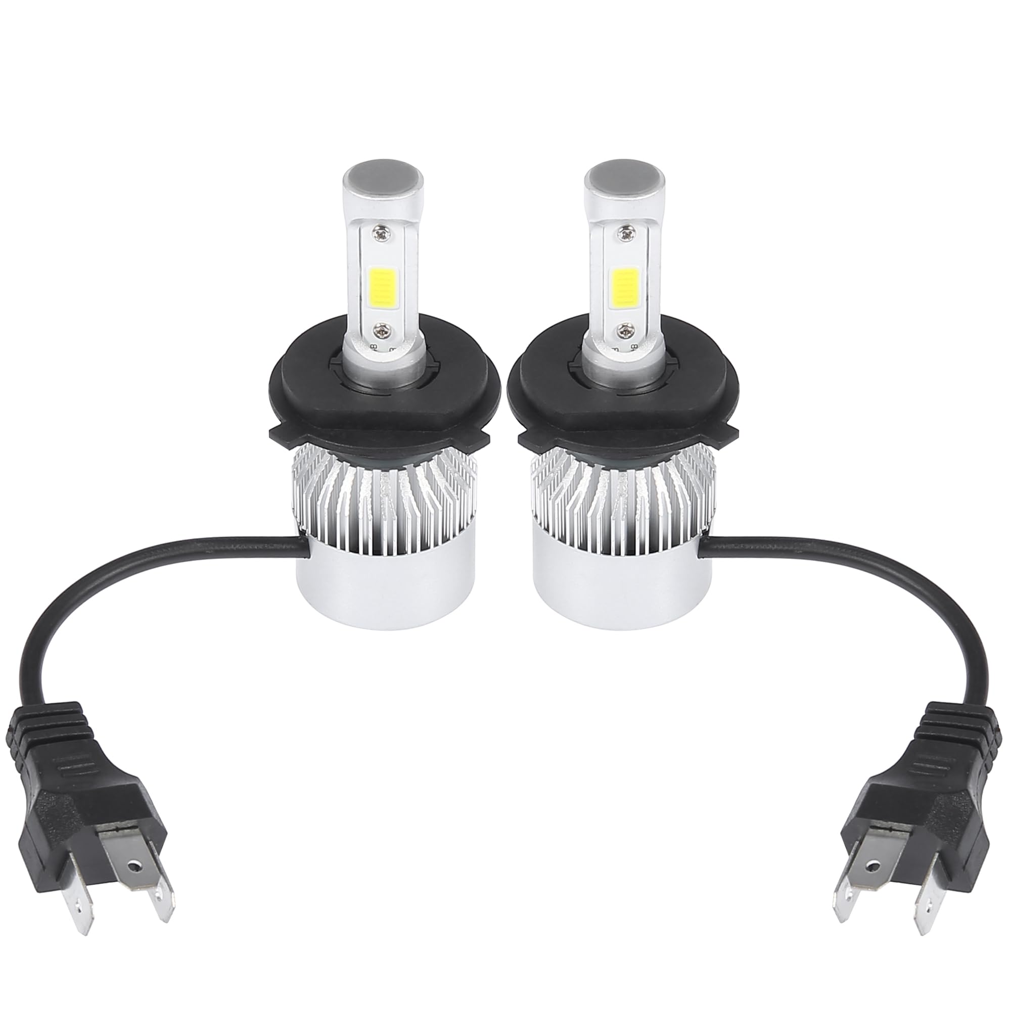 X AUTOHAUX 1pair 36W Car LED Headlamp Headlight Bulb Tool S2-H4 4000LM ...