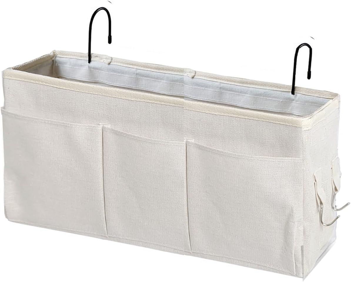 Amazon.com: SMALIGOLA Bedside Caddy, Bedside Hanging Storage Organizer ...