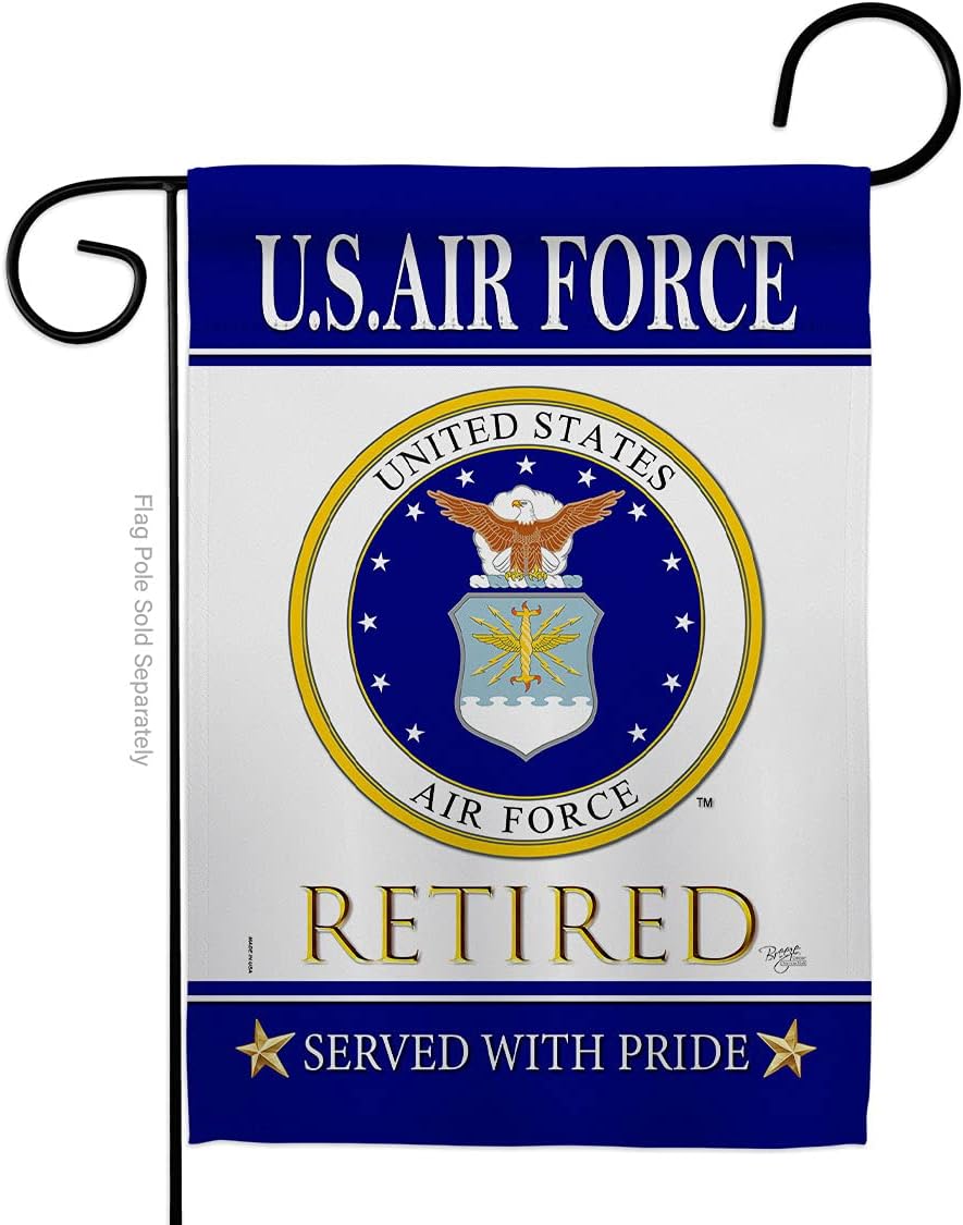 Amazon.com: In the Breeze U.S. Air Force Emblem Lustre Garden Flag ...