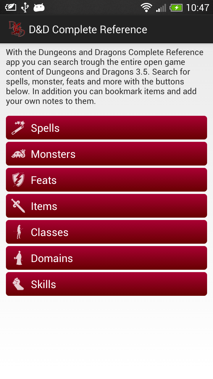 D&D Complete Reference - App on Amazon Appstore