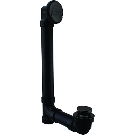 Westbrass Tip-Toe Sch. 40 ABS Bath Waste with Two-Hole Elbow, Matte ...