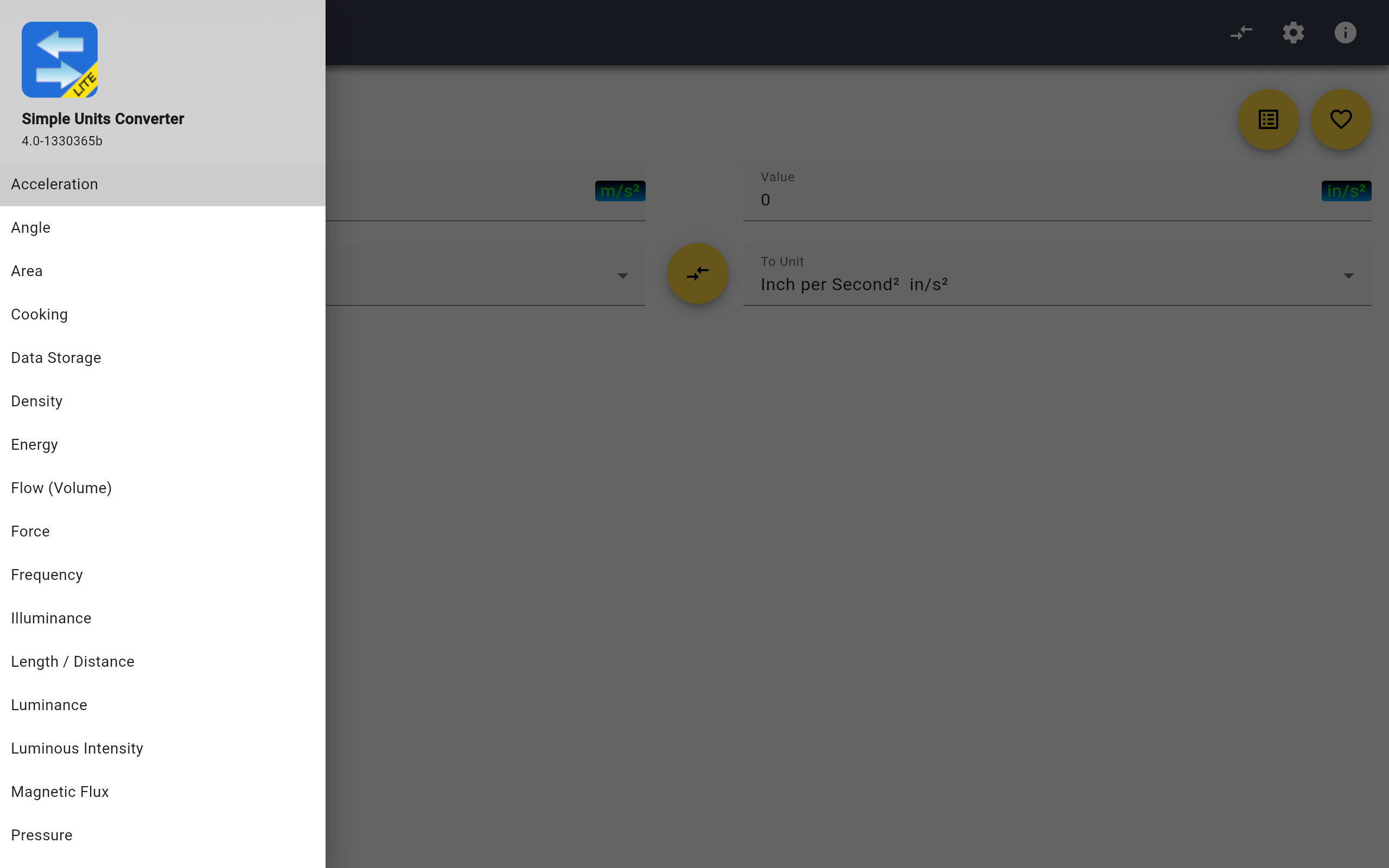 Simple Units Converter Lite - App on Amazon Appstore