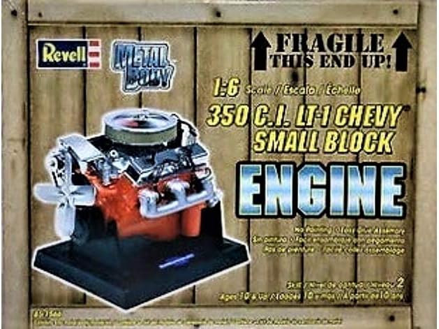 Amazon.com: Revell 85-1566 Metal Body 350 C.I. LT-1 Chevy Small Block ...