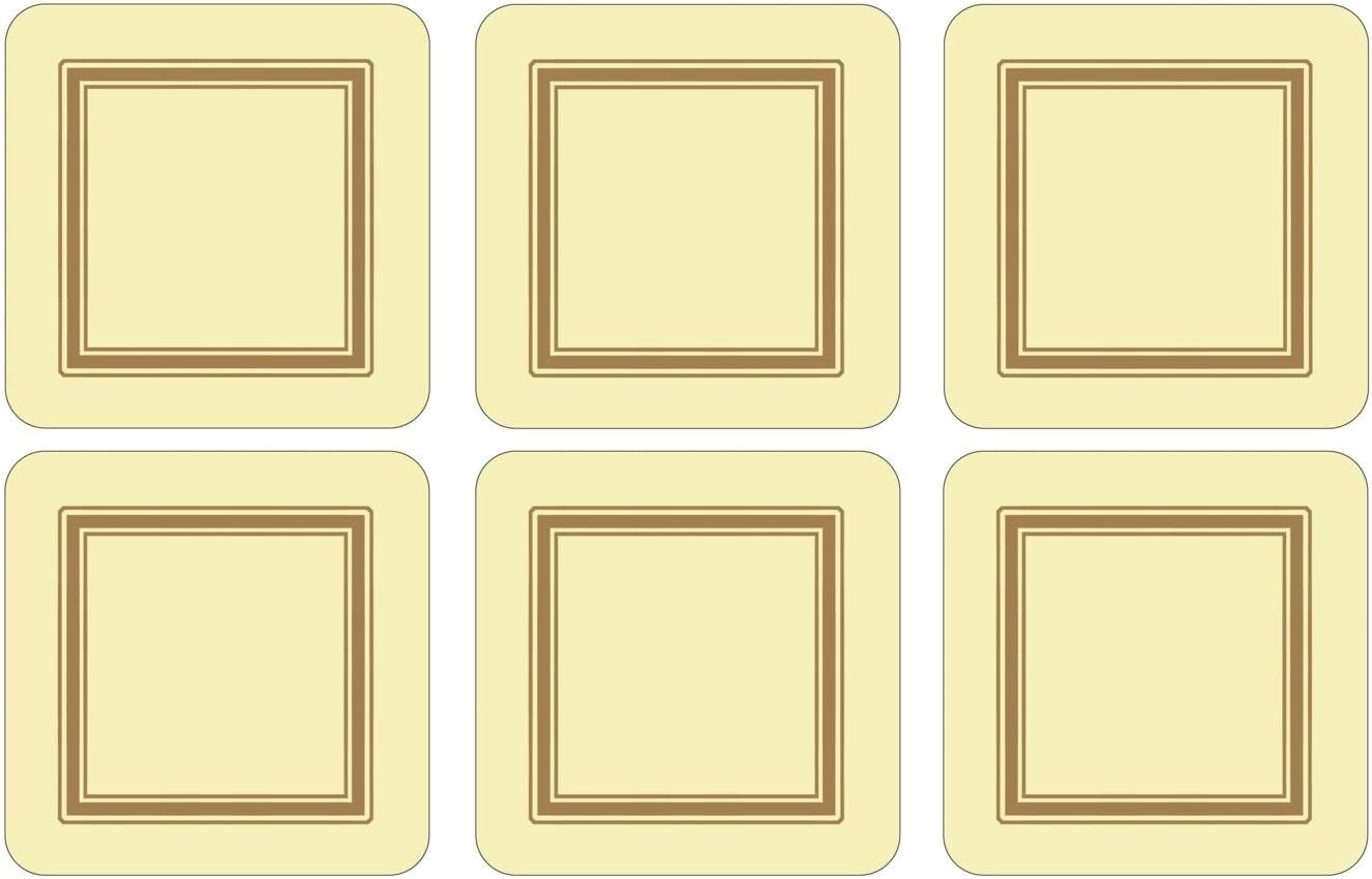 Amazon.com: Portmeirion Home & Gifts Pimpernel Classic Cream Coasters ...