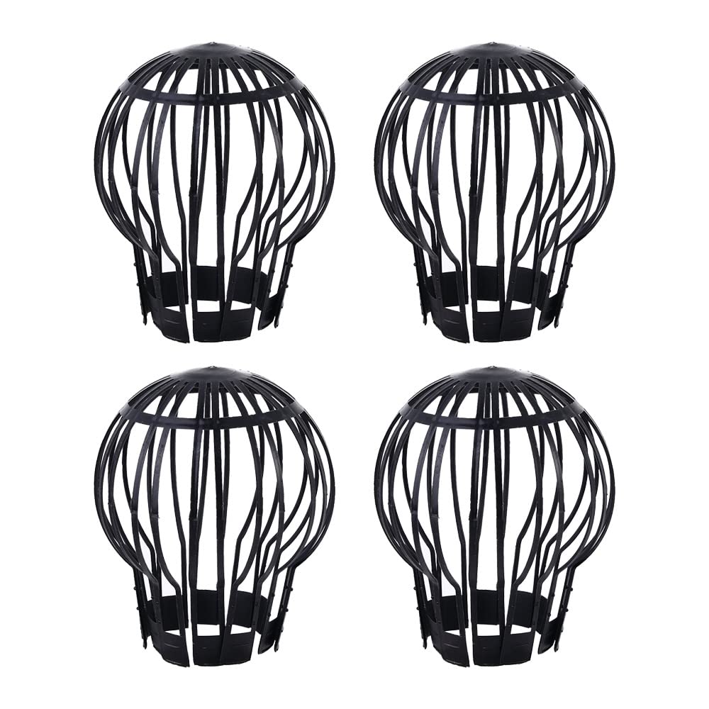 Vctitil 4PCS Gutter Guard Downspouts Filter Strainer Preventing Leaf ...