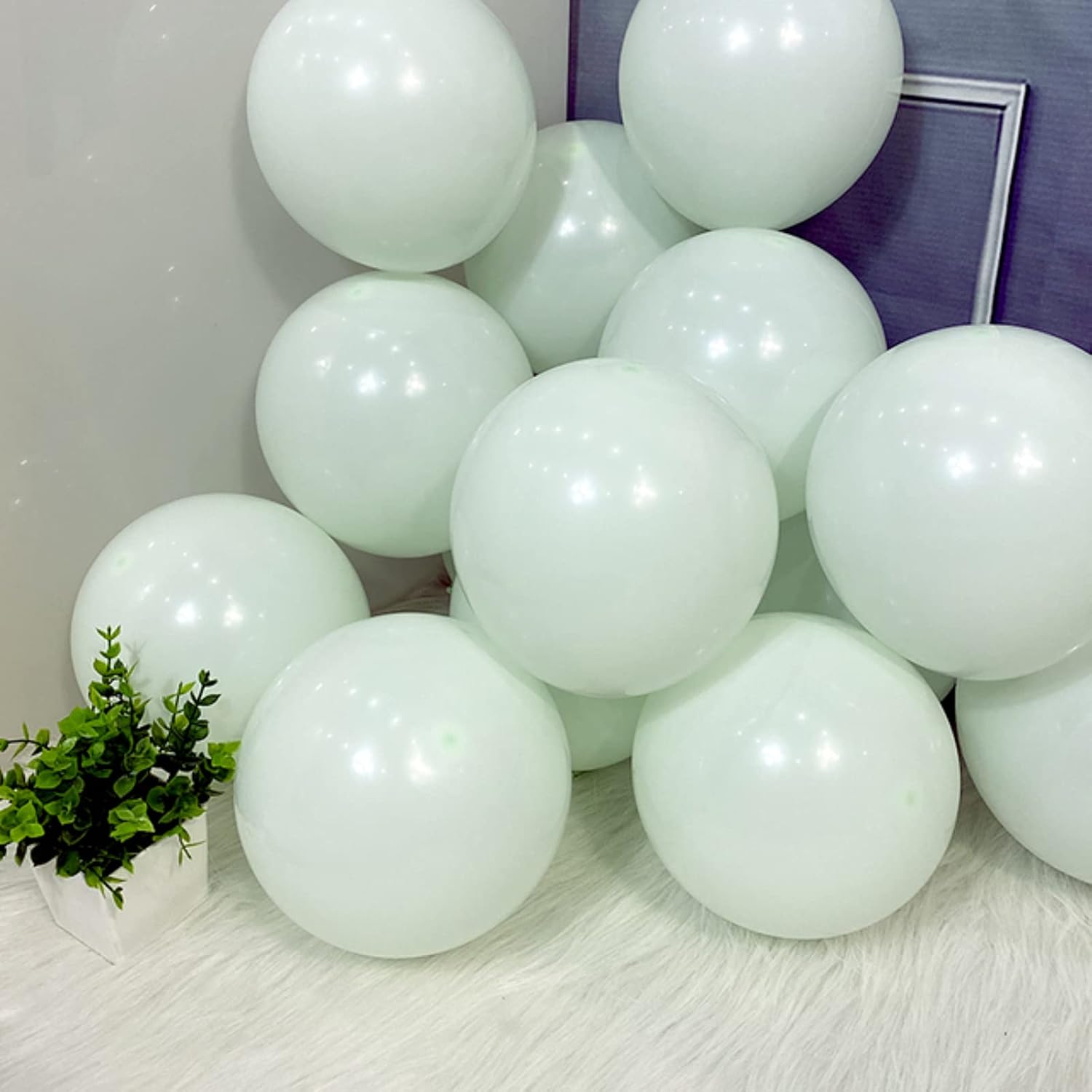 Amazon.com: 5 Inch Pastel Macaron Blue Balloons,100pcs Latex Mini Party ...