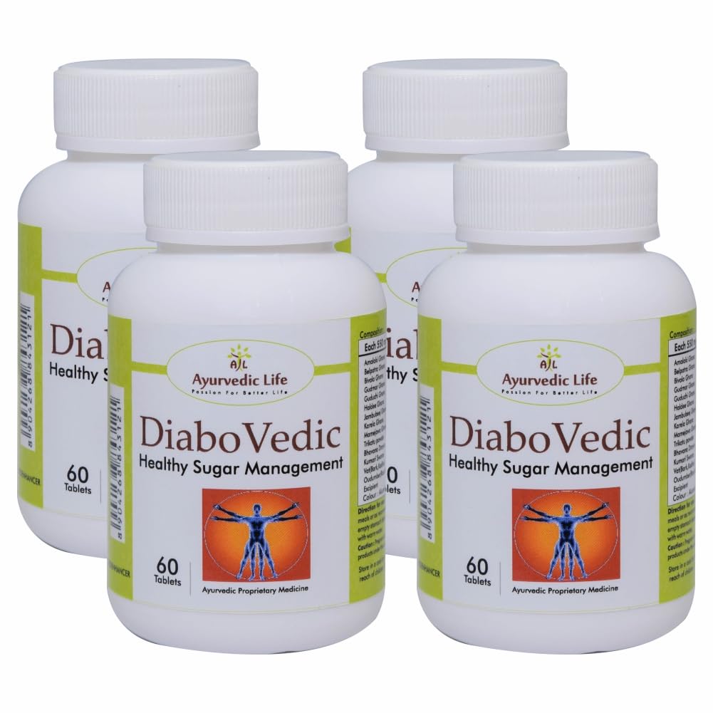 Buy Ayurvedic Life DIABO NORM- 60 Diabetic Ayurvedic Tablet Pack of 4 ...