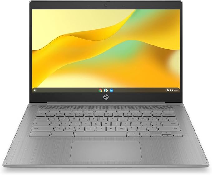 Amazon.com: HP Chromebook 14a-ne0013dx 14-inch HD Laptop Intel Celeron N4120 4GB RAM 64GB eMMC ...