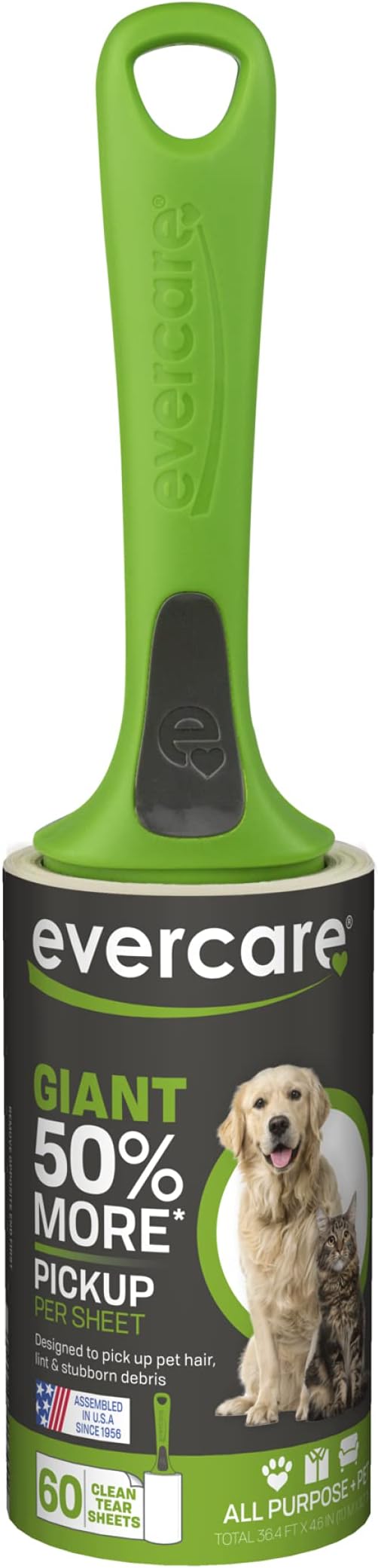 Amazon.com: Evercare Lint Pick-Up Roller Picks Up Lint, Dust, Dandruff ...