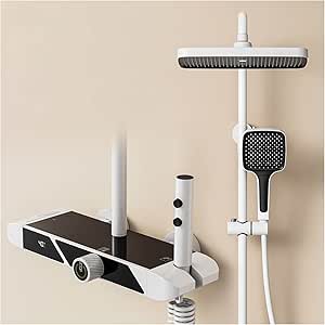 Amazon.com: Ksunun Thermostatic Shower Faucet Set with Digital Temperature Display, Thermostatic ...