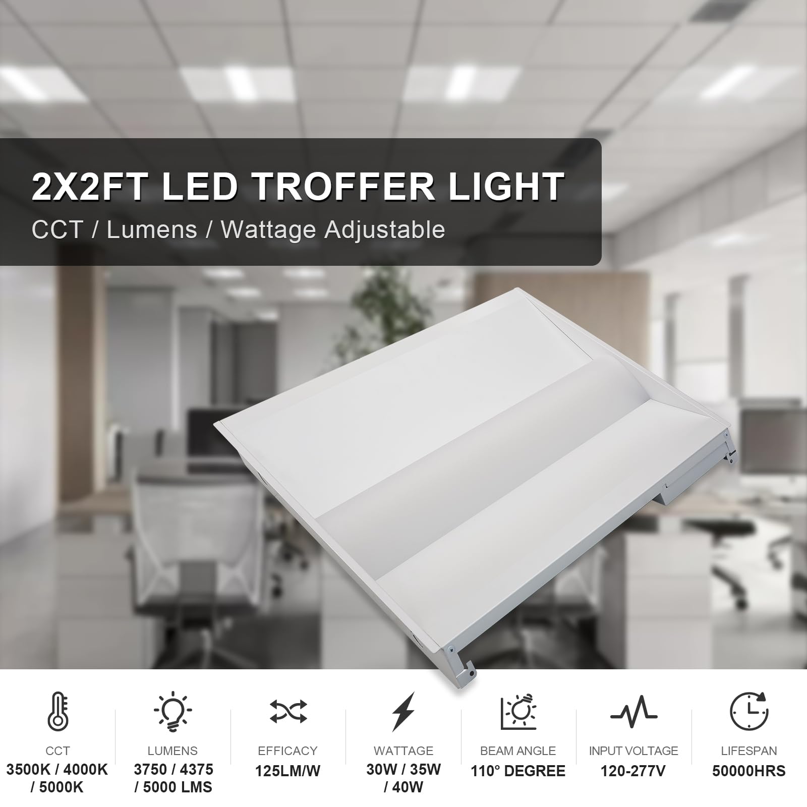 2x4 Recessed Troffer Fixture 2x4 Recessed LED Troffer Light