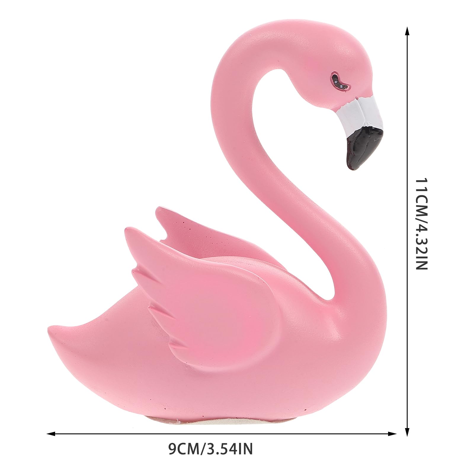 WINOMO Resin Flamingo Figurine with Crown, Flamingos Sculpture for Car ...
