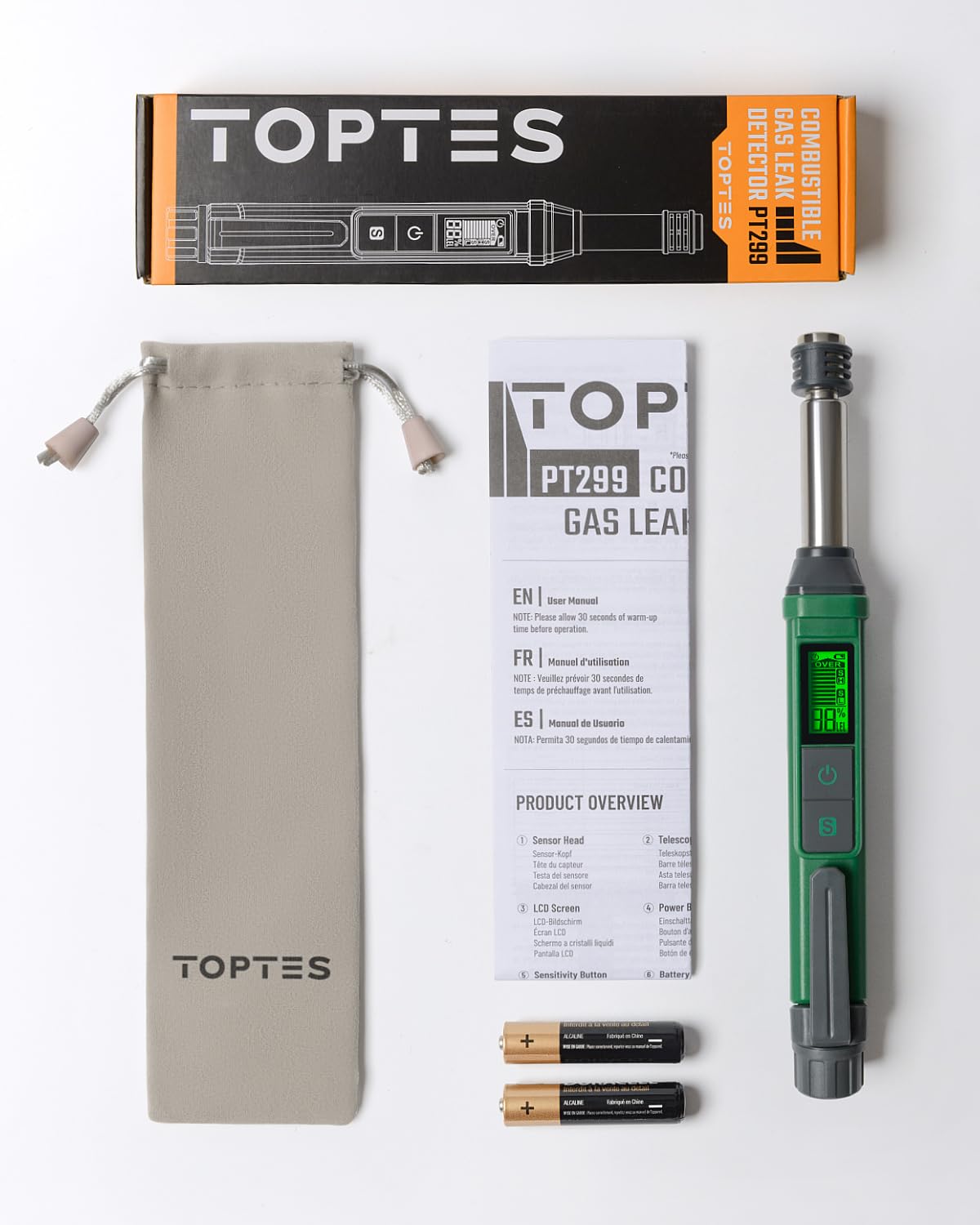 Snapklik.com : Natural Gas Detector, TopTes PT299 Gas Leak Detector