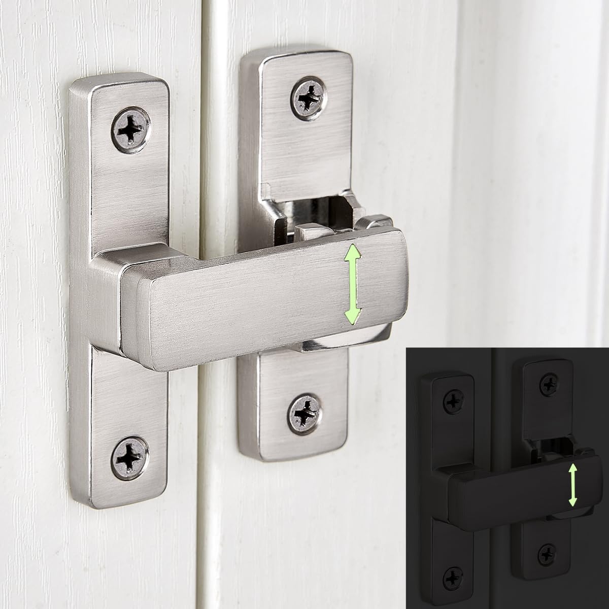 Snapklik.com : INIRET Silvery 90/180 Degree Flip Latch - Heavy-Duty ...