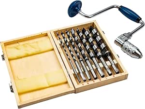 Amazon.com: Mazmer Carpenters Bit Brace Hand Crank Drill with 12-Inch ...