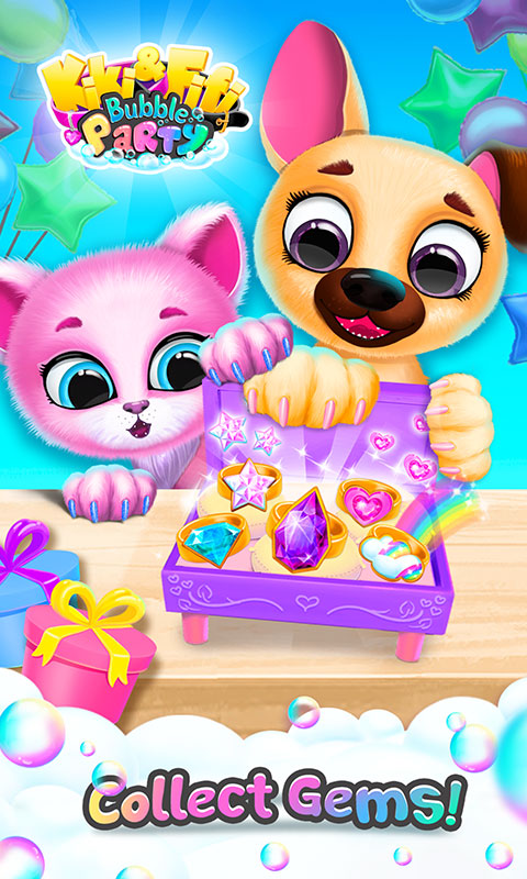 Kiki & Fifi Bubble Party – Fun Pet Care, Baking, Puzzle, Dress Up ...