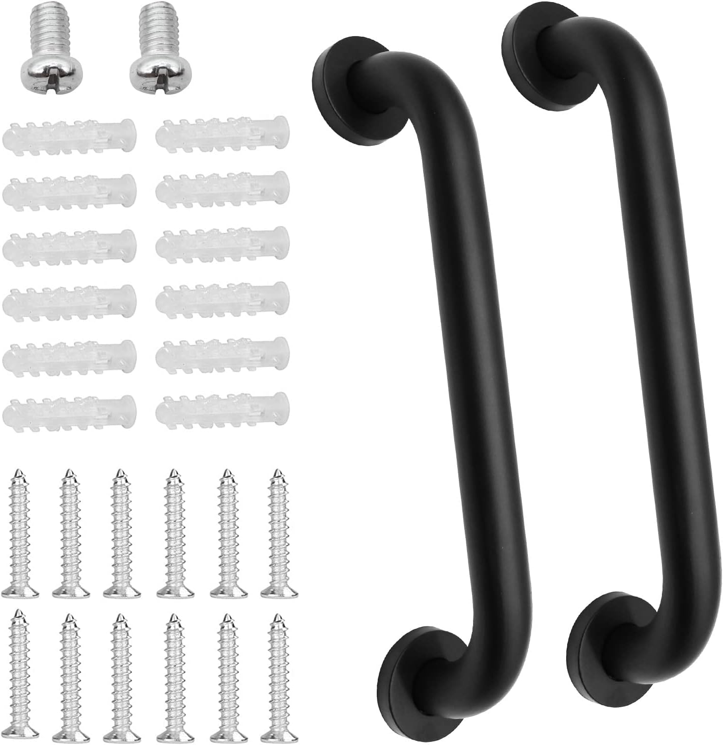 2 Pack Shower Grab Rail Stainless Steel Bathroom Grab Bar 30cm 11 81 2-pack-shower-grab-rail-stainless-steel-bathroom-grab-bar-30cm-11-81