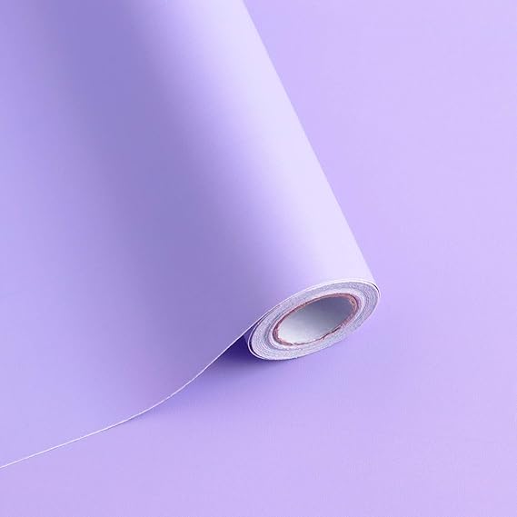 Amazon.com: 118"x17.7" Purple Wallpaper Solid Color Peel and Stick ...