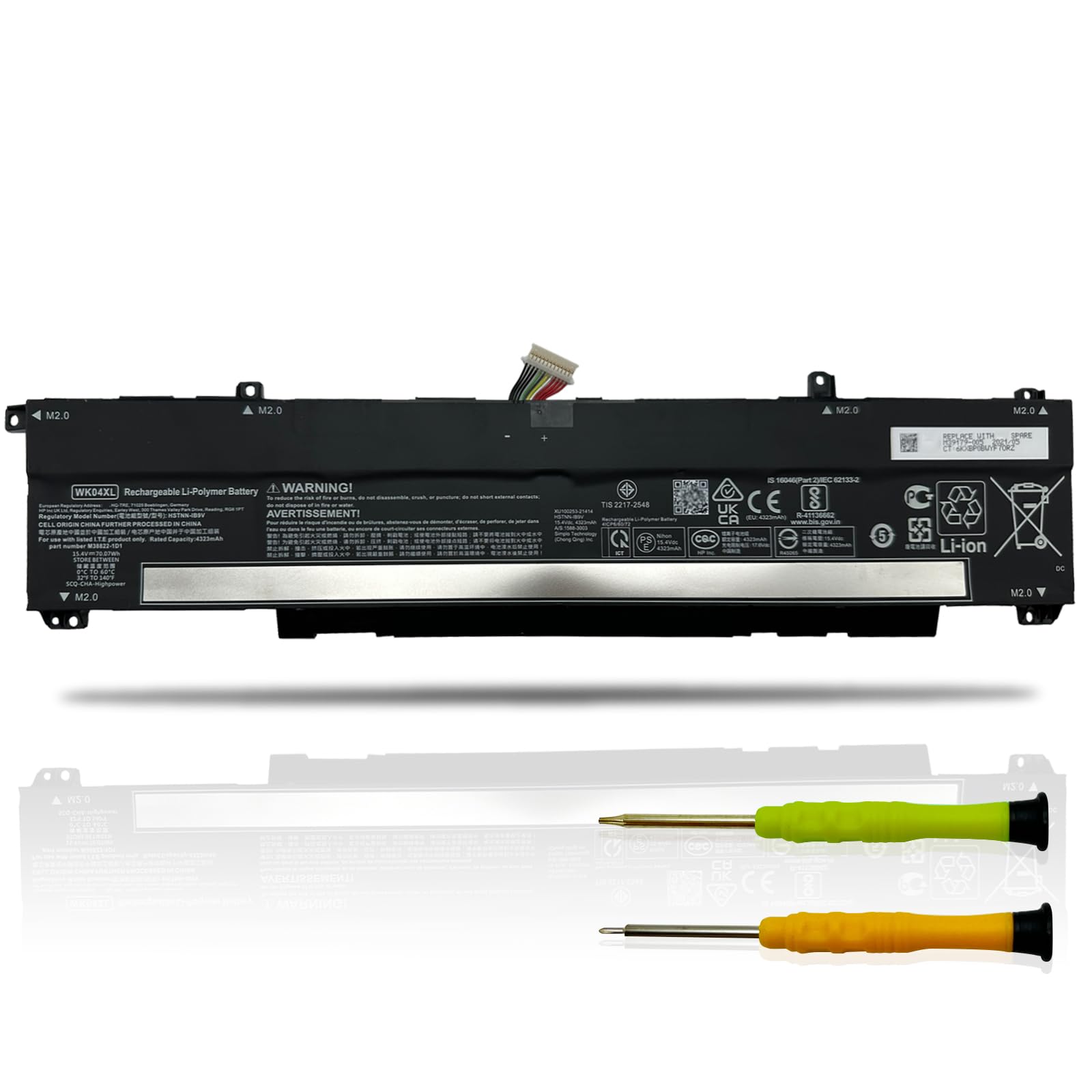 Amazon.com: UGXKNAE WK04XL 70.07Wh Laptop Battery Replacement for HP ...
