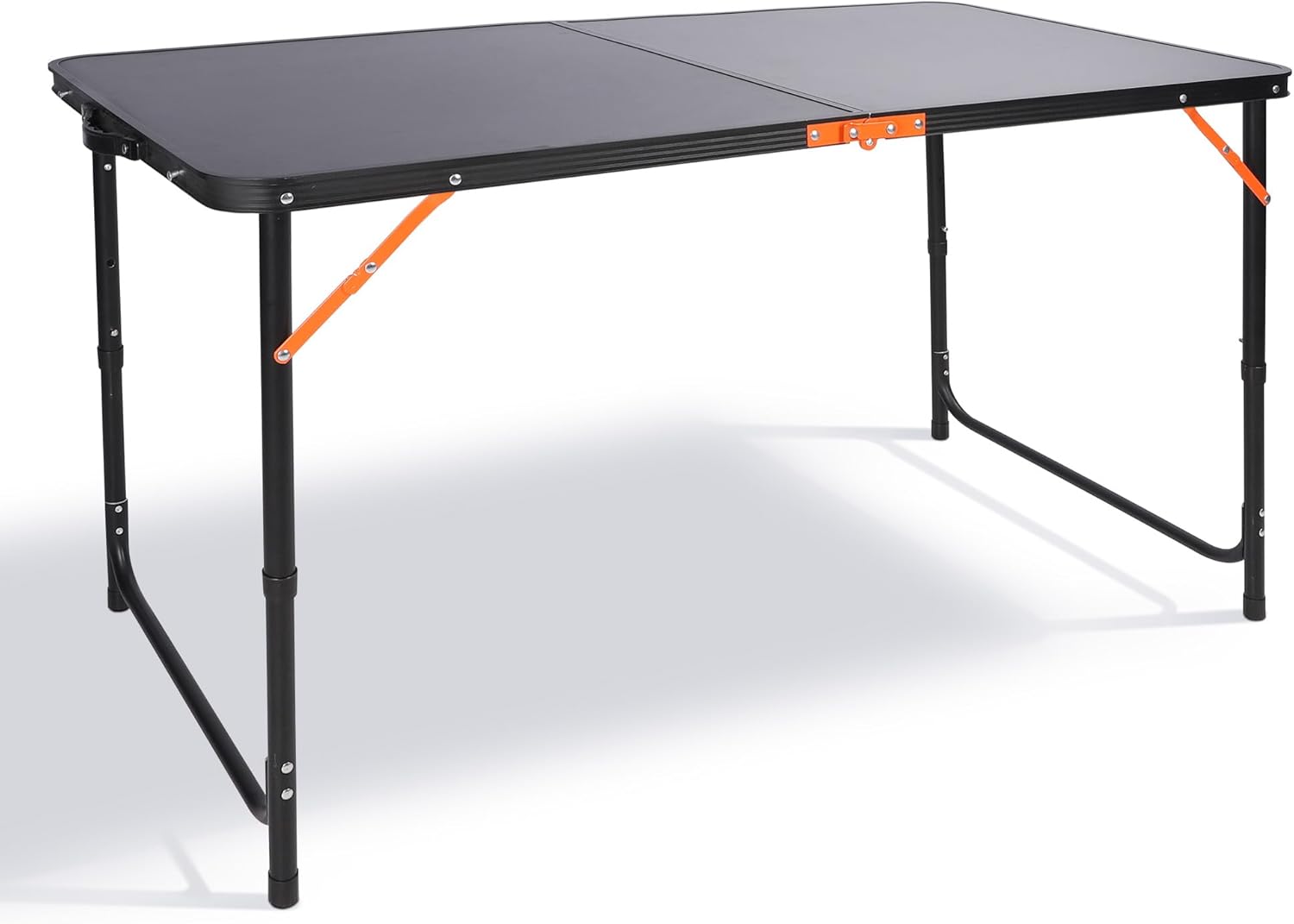 Amazon.com: LANMOUNTAIN Folding Camping Table,Outdoor Adjustable Height ...