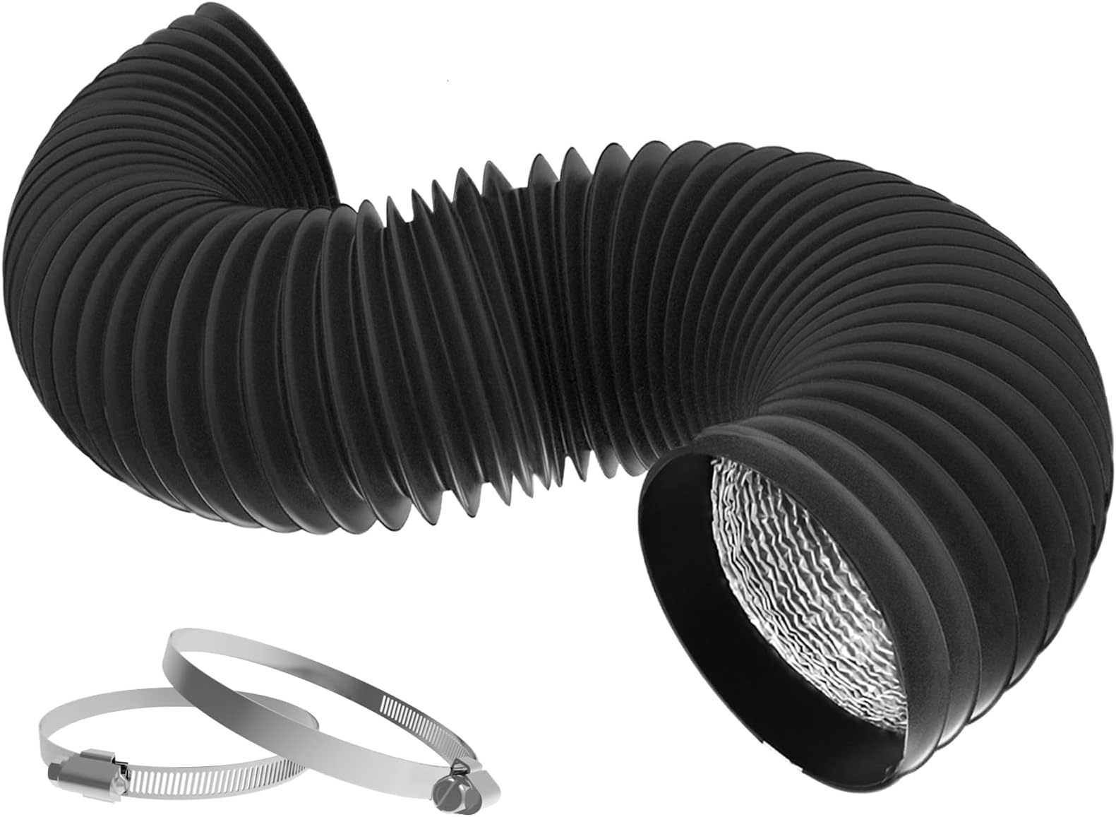 Amazon.com: Dryer Vent Hose - 4 inch Flexible Duct, 8ft Long, Heavy ...