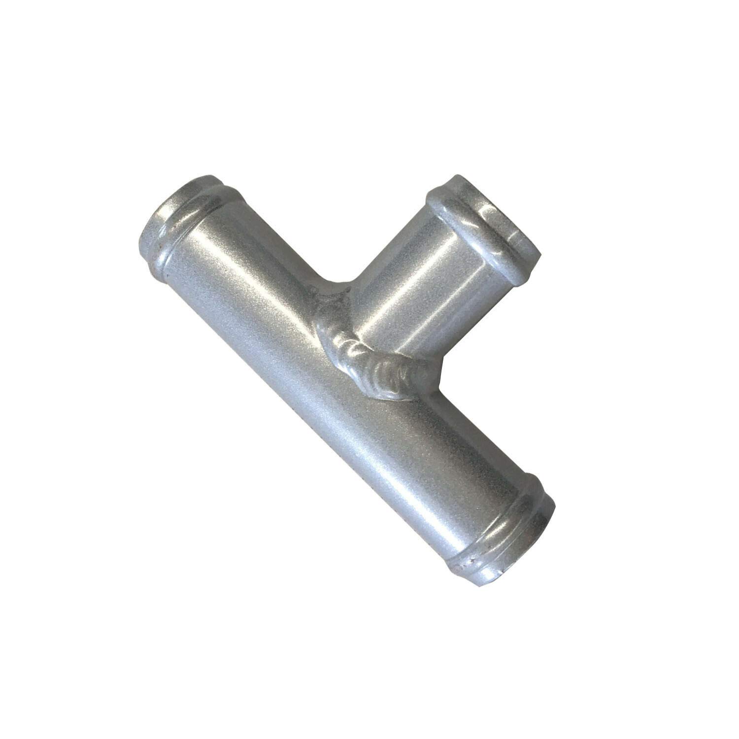 3-way Radiator Hose Connector Universal Aluminum Coolant T-Pipe Fitting ...