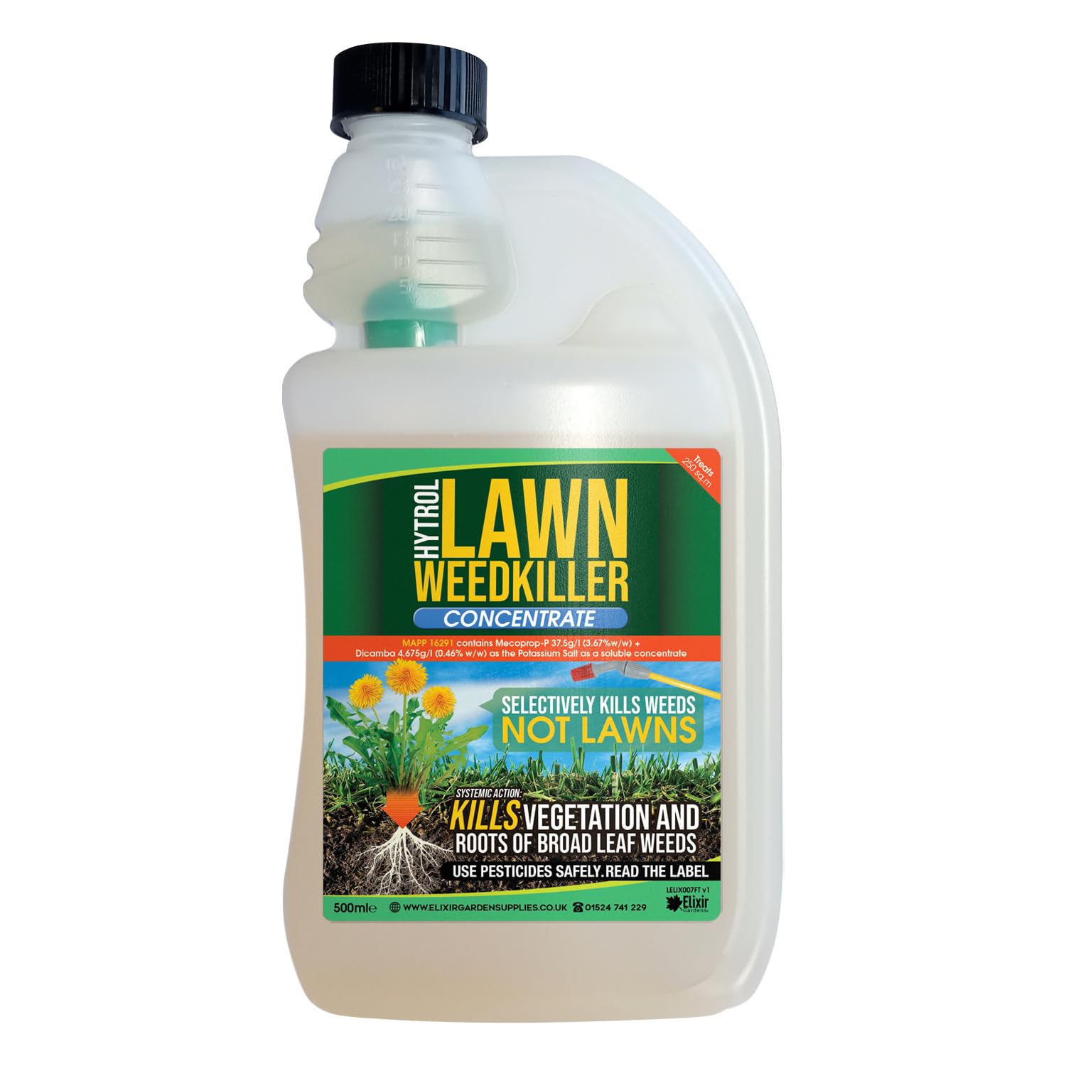 Elixir Gardens Hytrol Selective Lawn Weed Killer & Herbicide | Kills ...