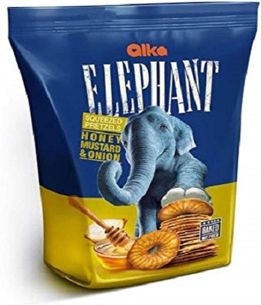 SNACK ALKA ELEPHANT Honey, mustard onion : Amazon.fr: Epicerie