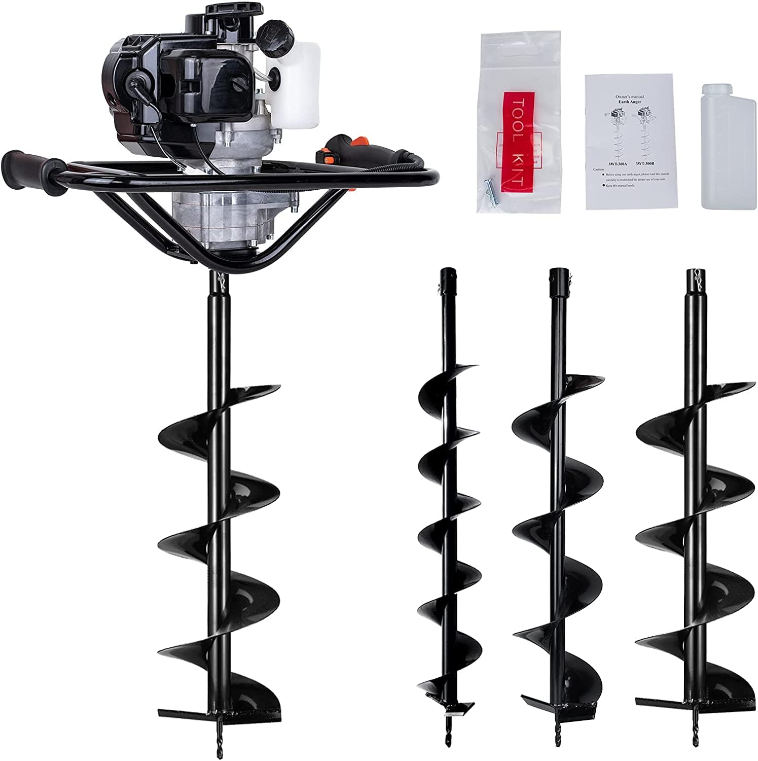 Snapklik.com : DC HOUSE Auger Post Hole Digger 52CC 2 Stroke Gas ...