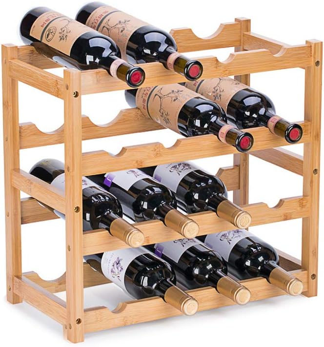 Amazon.com: Wood Wedge, Wine Rack | Wood Wine Storage Racks Countertop ...