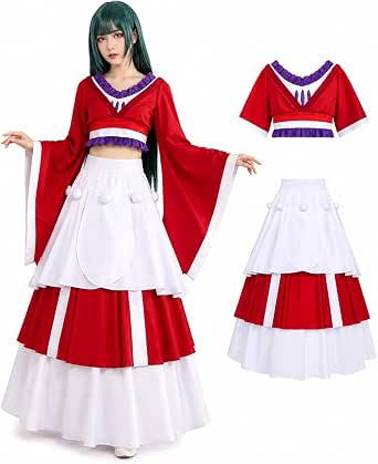 Amazon.com: INUMZE Cosplay Costume Women Red Hanfu Dress The Apothecary ...